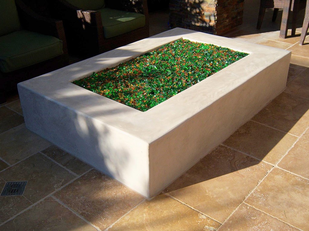 smooth stucco fire pit | Pro 1 Landscaping